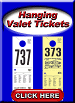 Valet Tickets - Custom Valet Parking Tickets
