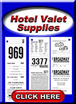 Valet Tickets - Custom Valet Parking Tickets