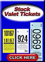 In Stock Valet Parking Tickets Here | Low Prices - Fast Shipping